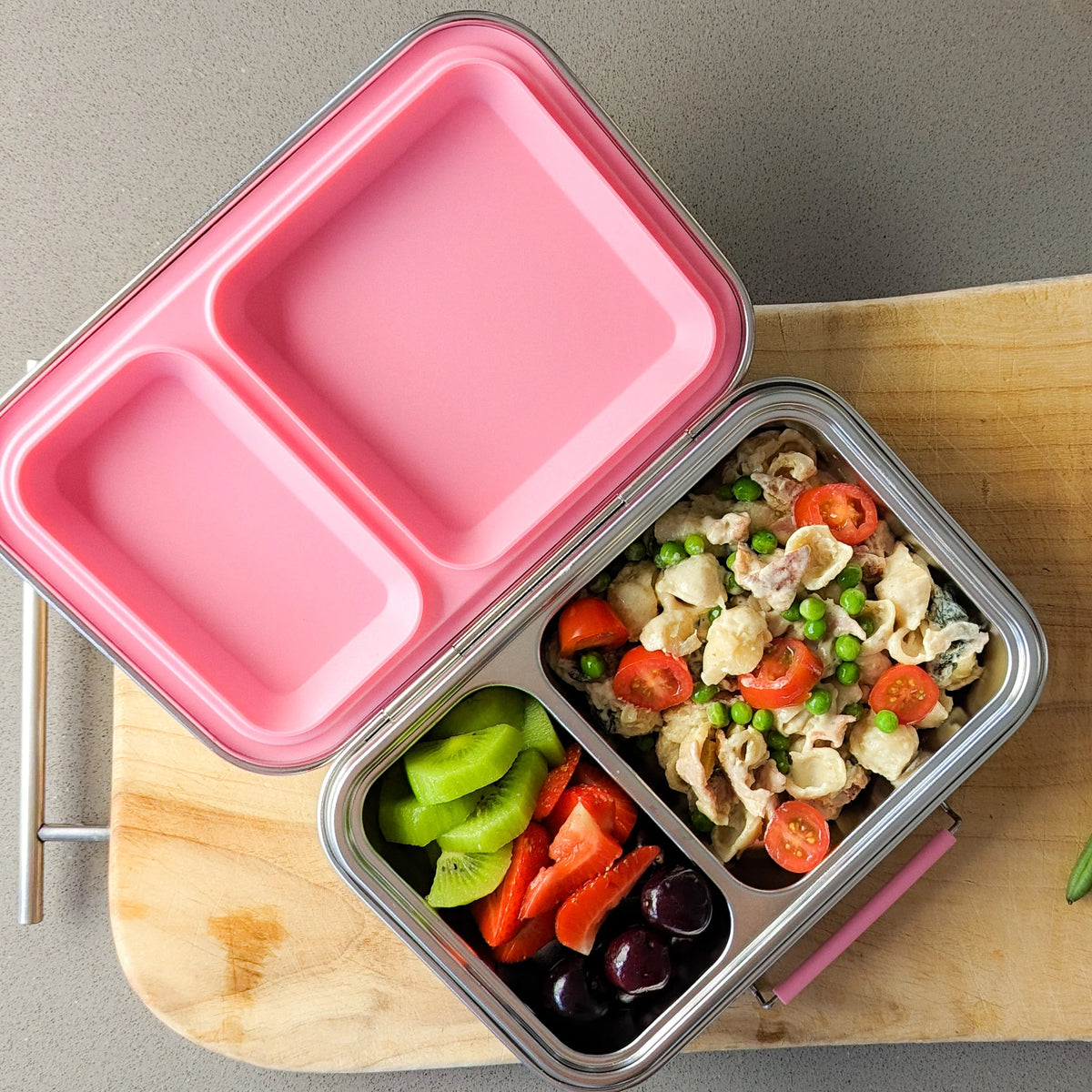 Ecococoon | Bento Lunchbox 2 | Pink Rose | Creative Kids Lab