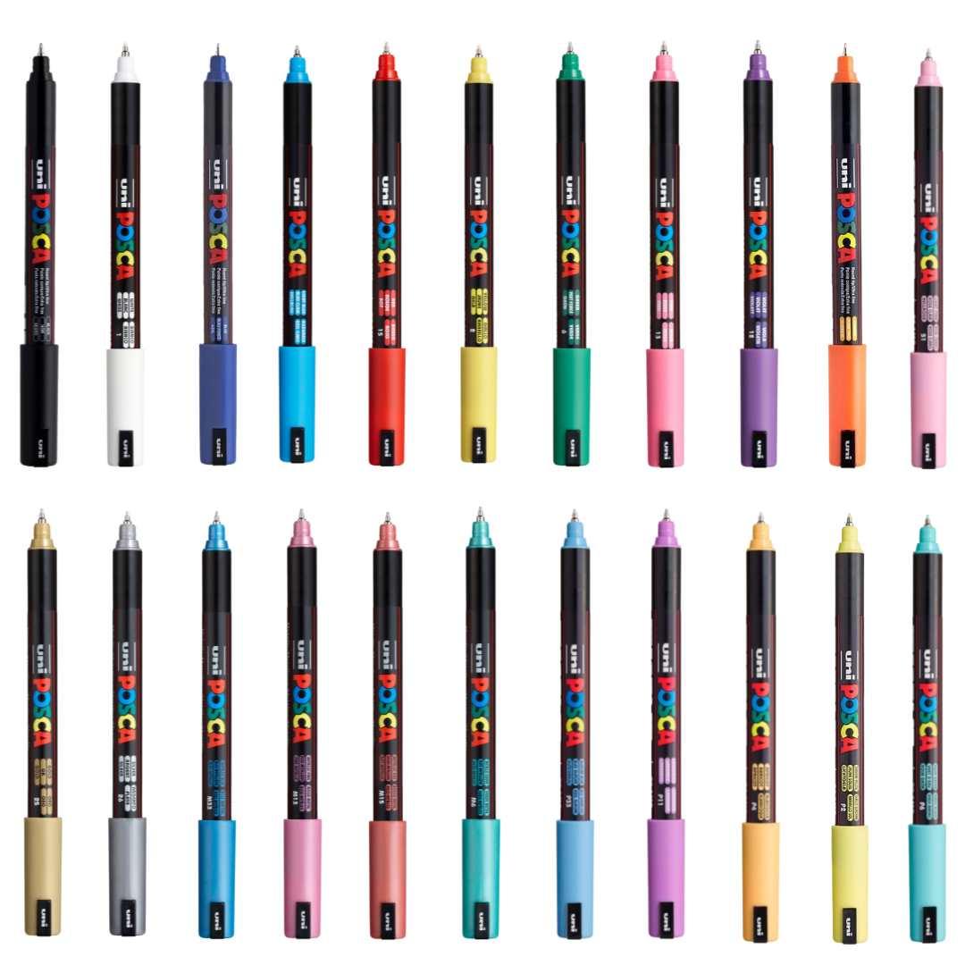 POSCA PC1MR Paint Pen - Full Set of 22 Pens | Creative Kids Lab