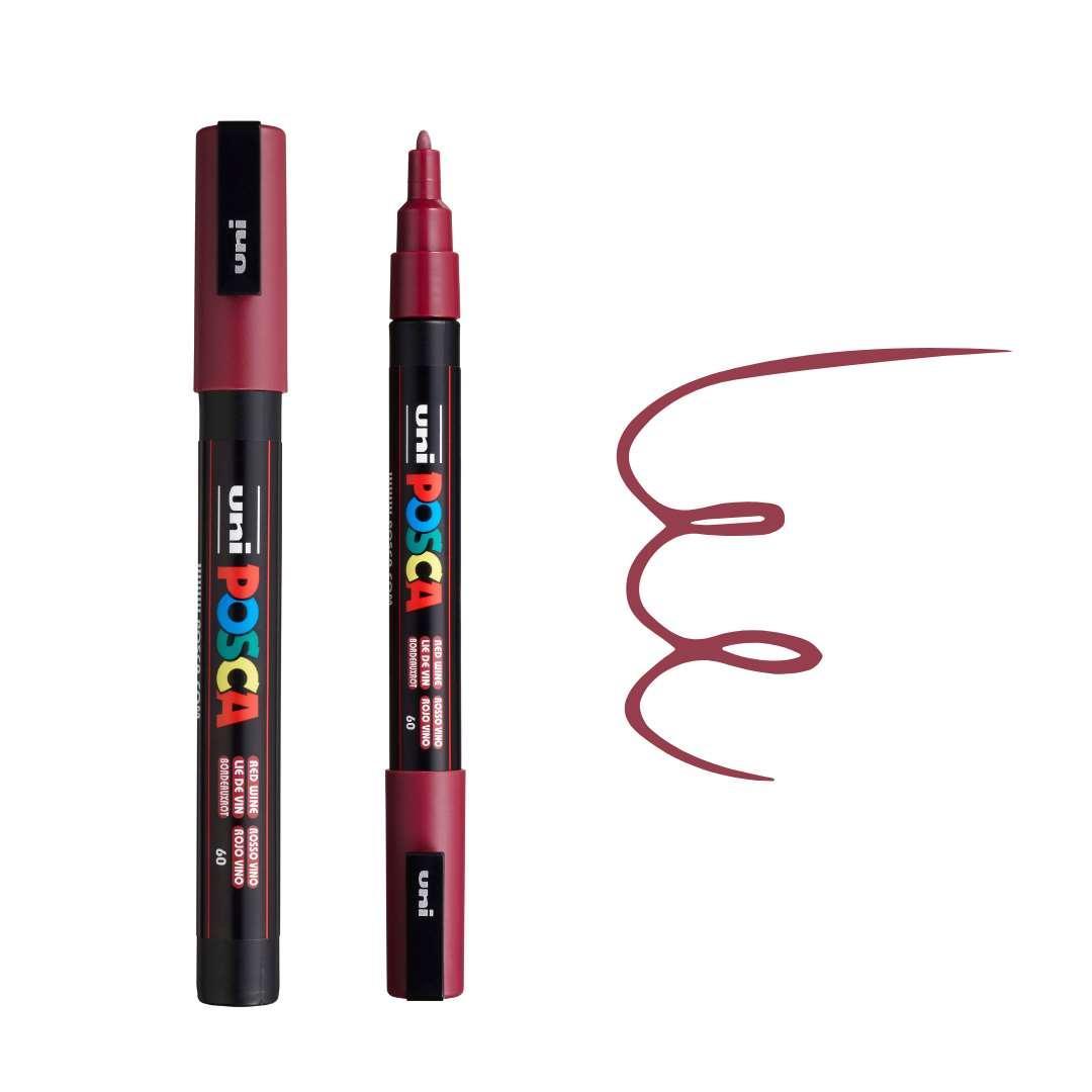 POSCA PC3M Paint Pen - RED WINE | Creative Kids Lab