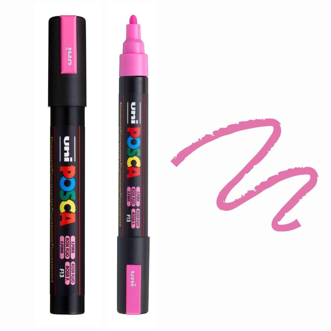 POSCA PC5M Paint Pen - FLUORESCENT PINK | Creative Kids Lab
