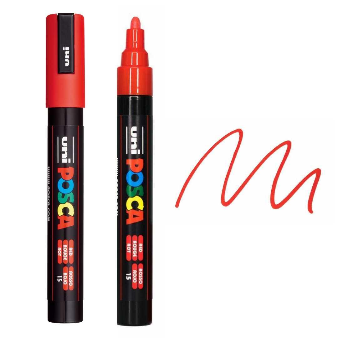 POSCA PC5M Paint Pen - RED | Creative Kids Lab