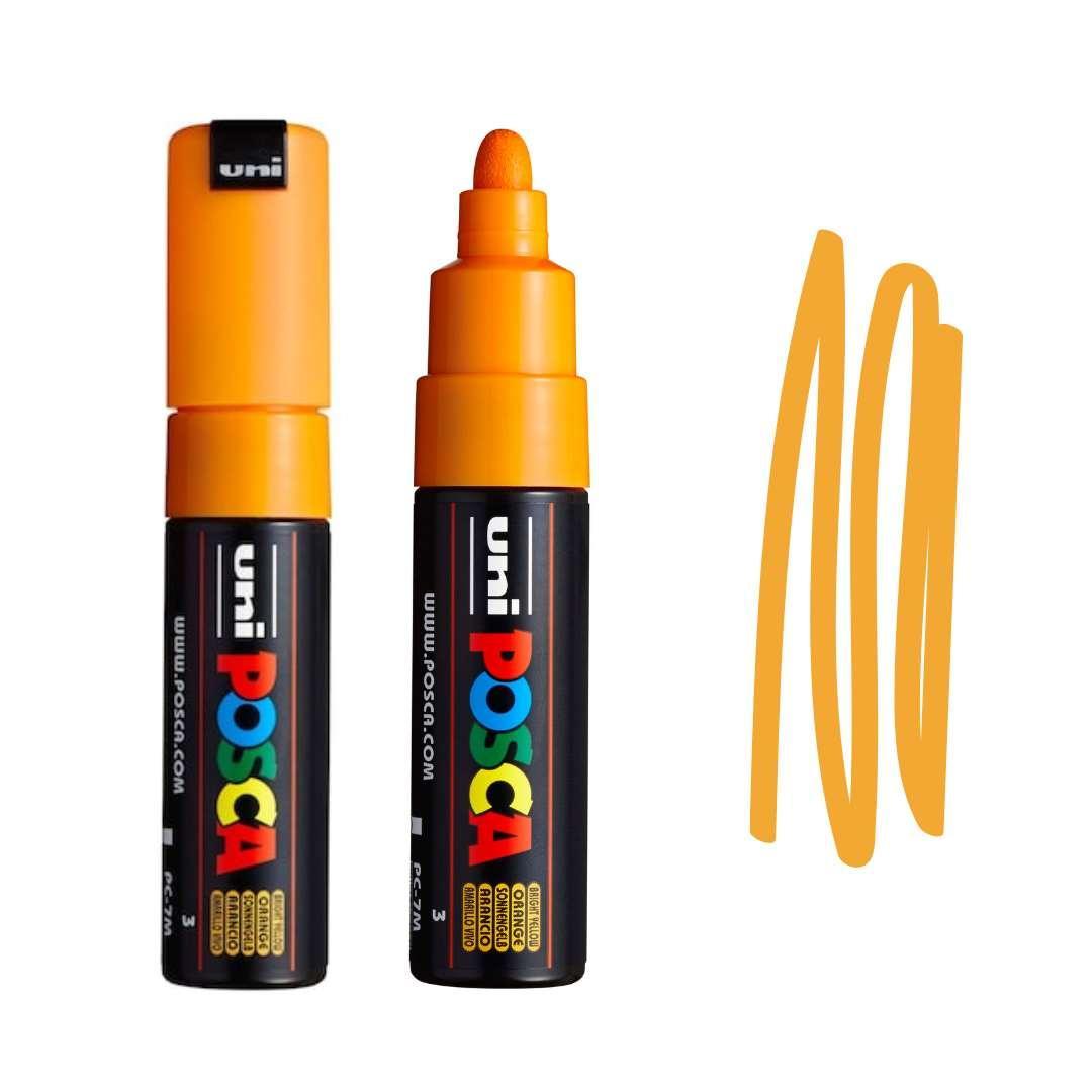 POSCA PC7M Paint Pen - BRIGHT YELLOW | Creative Kids Lab