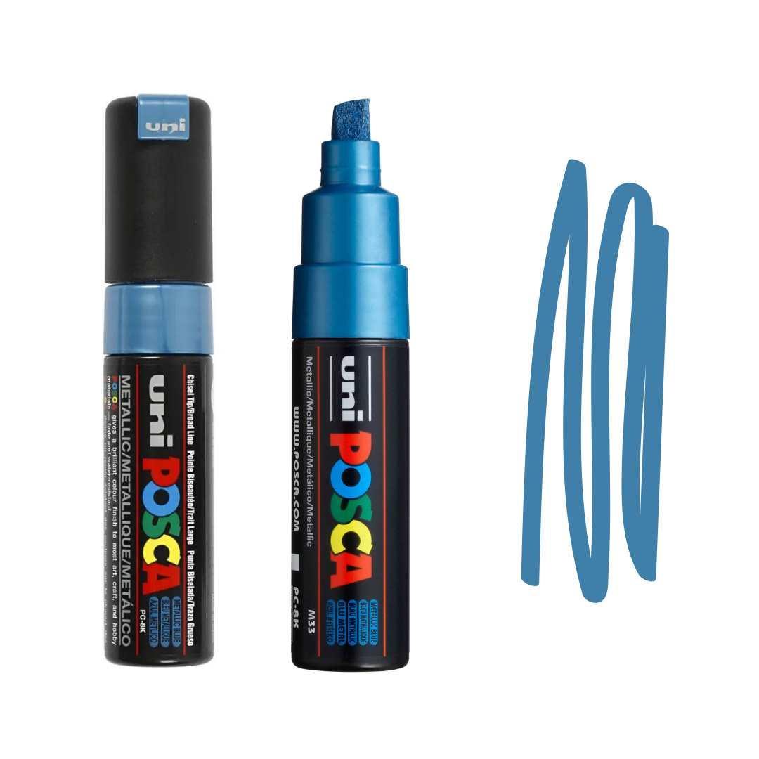 POSCA PC8K Paint Pen - METALLIC BLUE | Creative Kids Lab