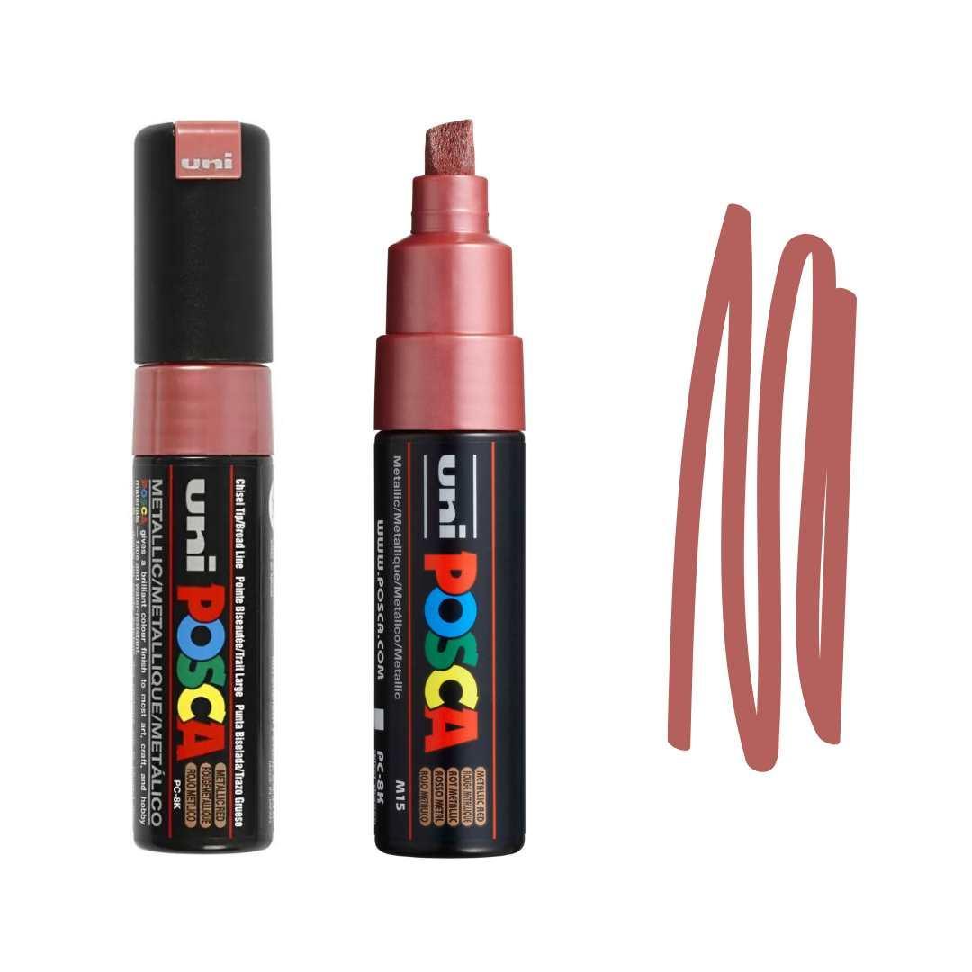 POSCA PC8K Paint Pen - METALLIC RED | Creative Kids Lab